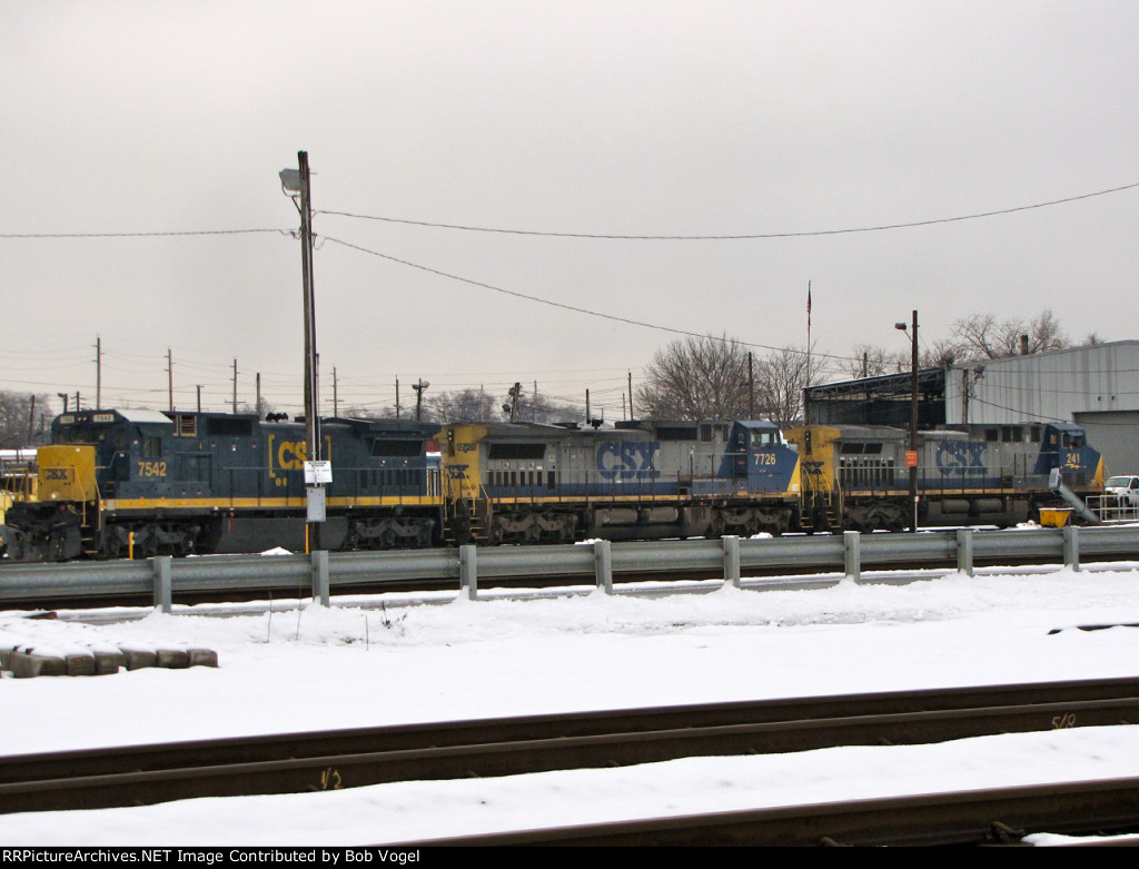 CSX 7542, 7726, and 241